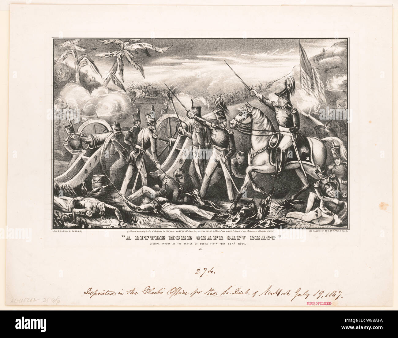 A little more grape Capt. Bragg - General Taylor at the Battle of Buena ...