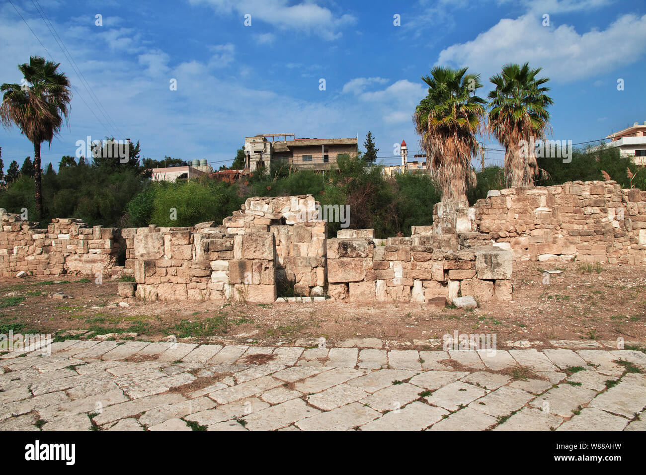 Roman ruins in Tyre (Sour), Lebanon Stock Photo - Alamy