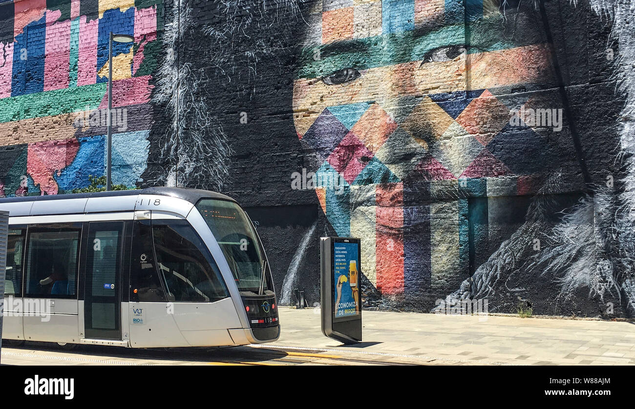 ETHNICITY, MURAL RIO DE JANEIRO Stock Photo - Alamy