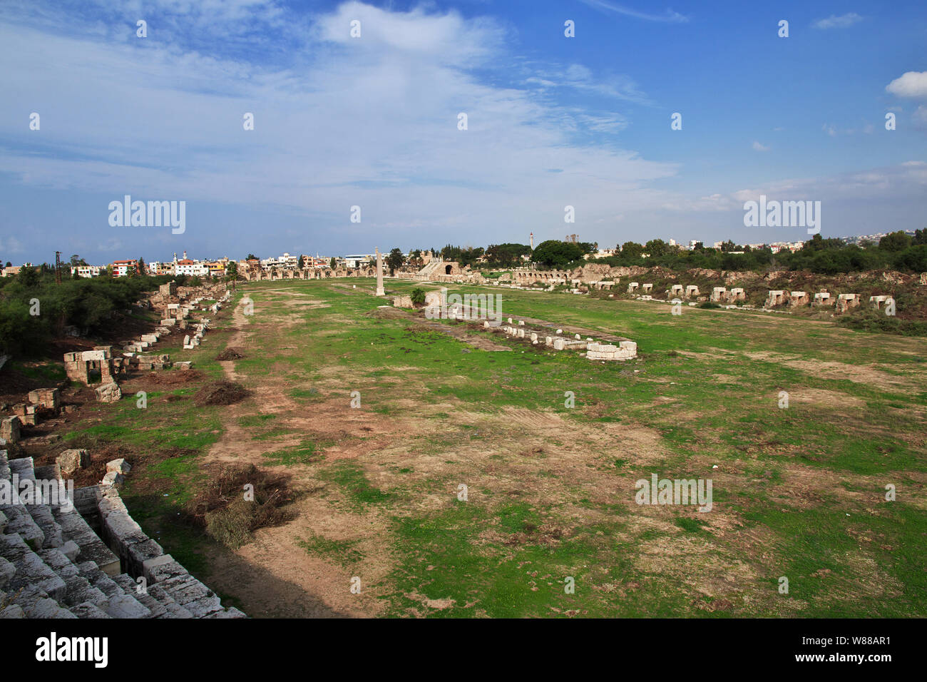 Roman ruins in Tyre (Sour), Lebanon Stock Photo - Alamy