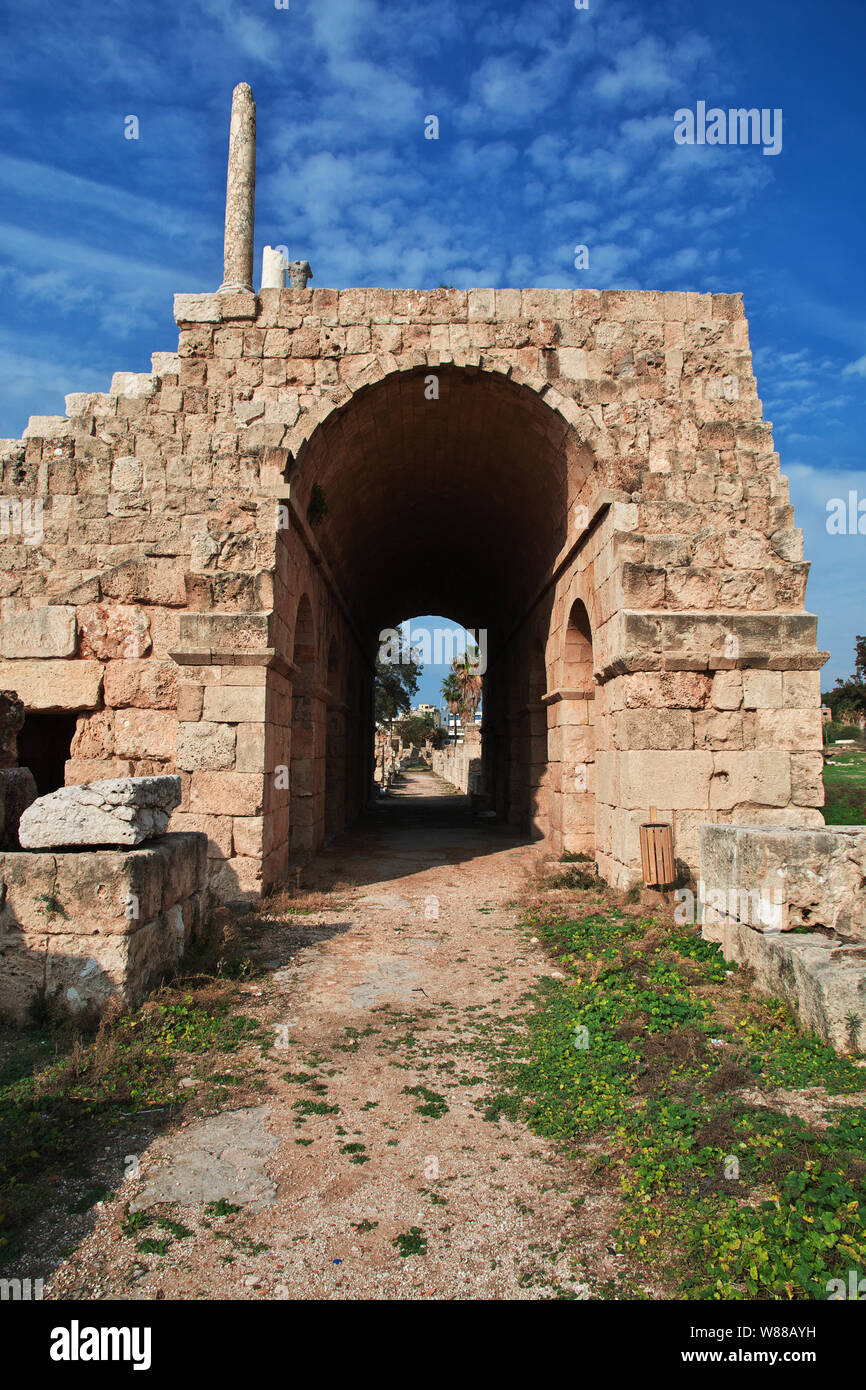 Roman ruins in Tyre (Sour), Lebanon Stock Photo - Alamy