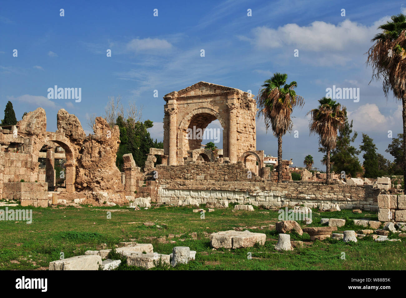 Roman ruins in Tyre (Sour), Lebanon Stock Photo - Alamy