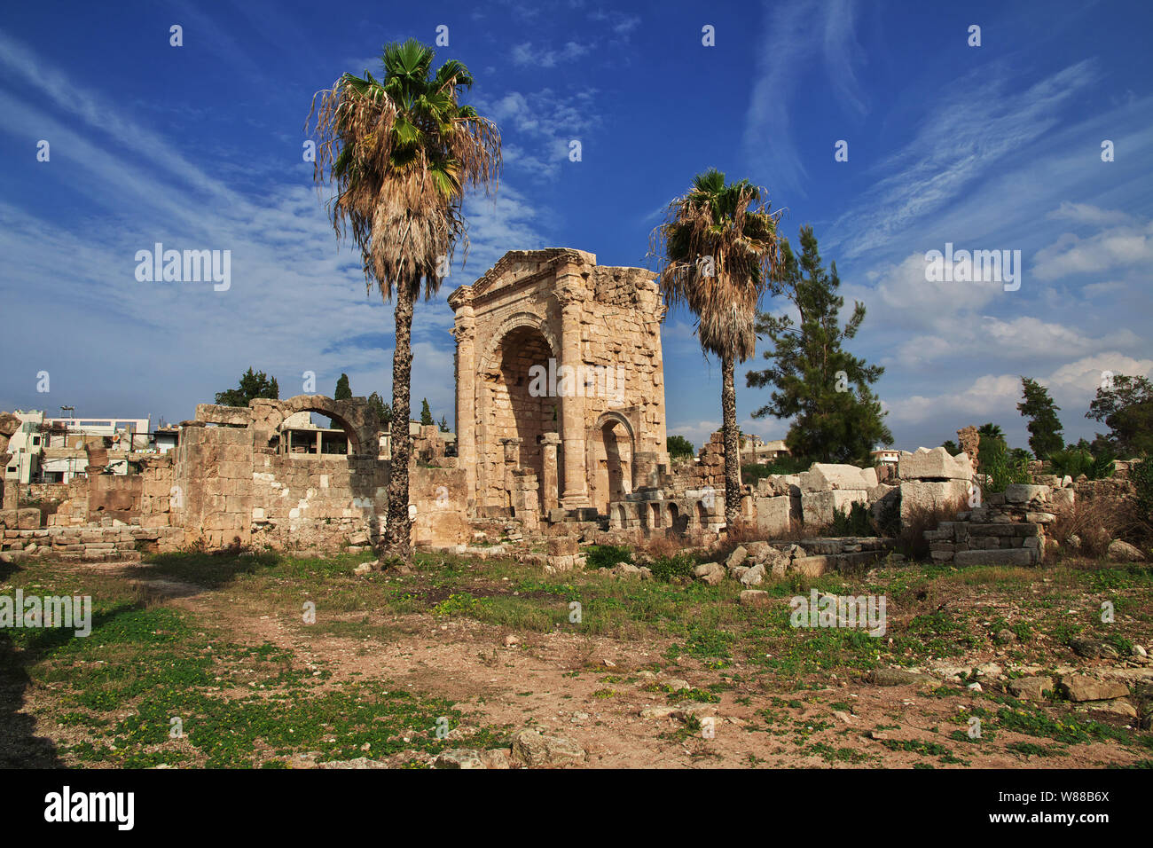 Roman ruins in Tyre (Sour), Lebanon Stock Photo - Alamy