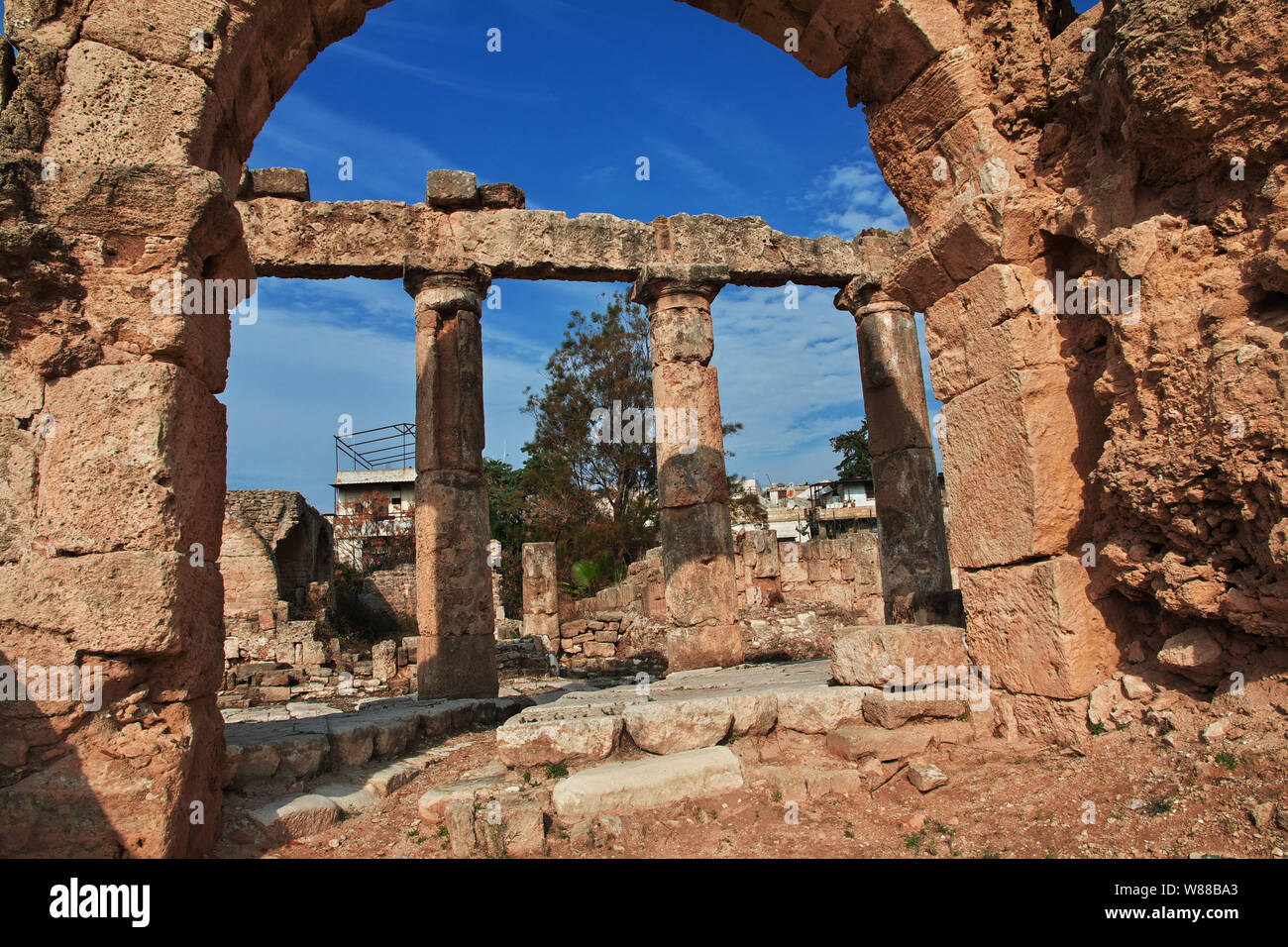Roman ruins in Tyre (Sour), Lebanon Stock Photo - Alamy