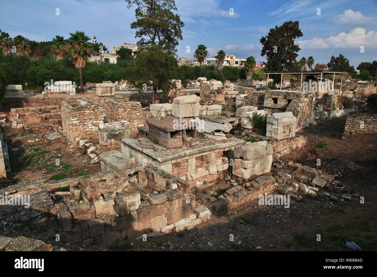 Roman ruins in Tyre (Sour), Lebanon Stock Photo - Alamy
