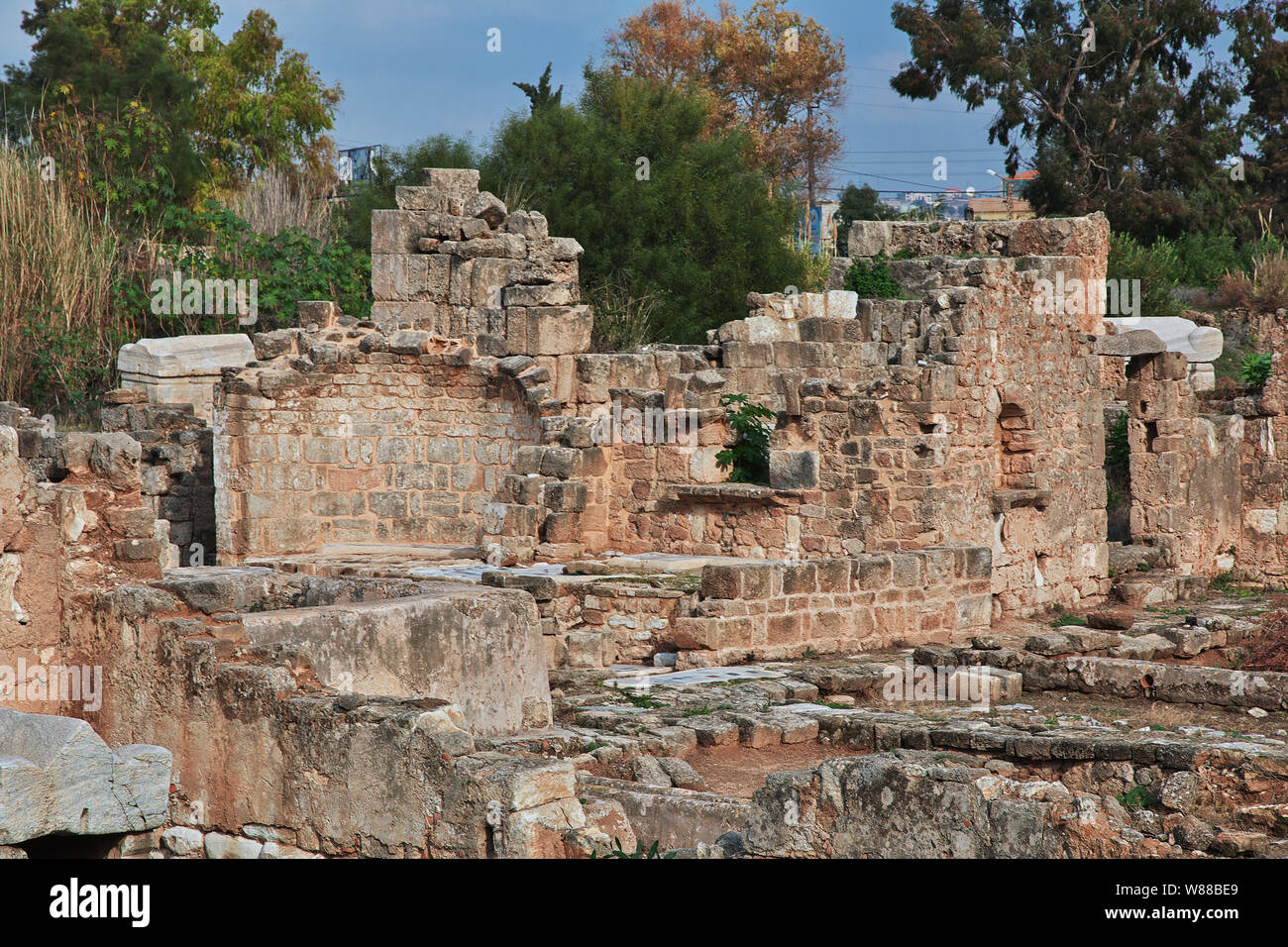 Roman ruins in Tyre (Sour), Lebanon Stock Photo - Alamy