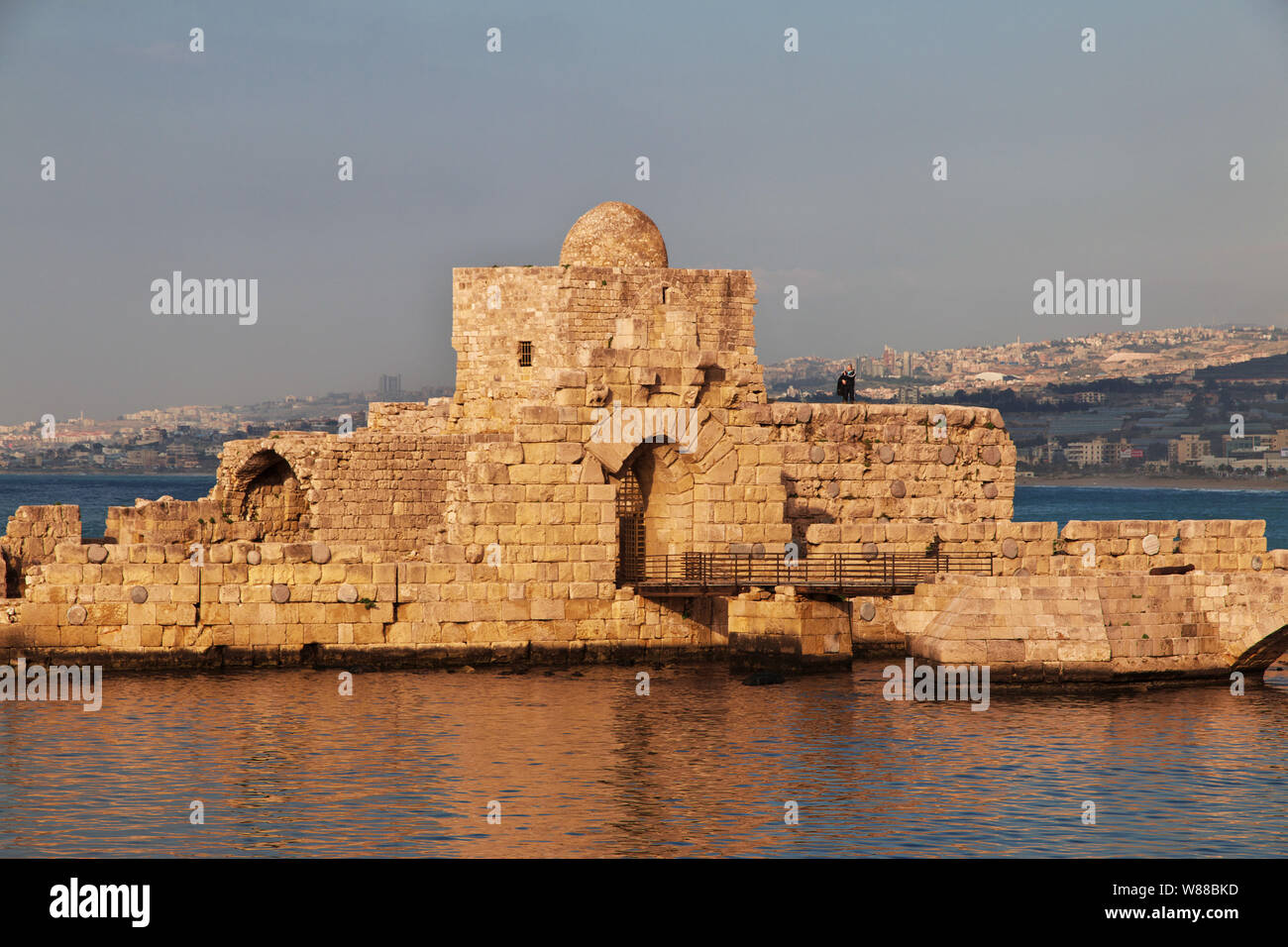 The fortress in Sidon ( Sayda ), Lebanon Stock Photo - Alamy