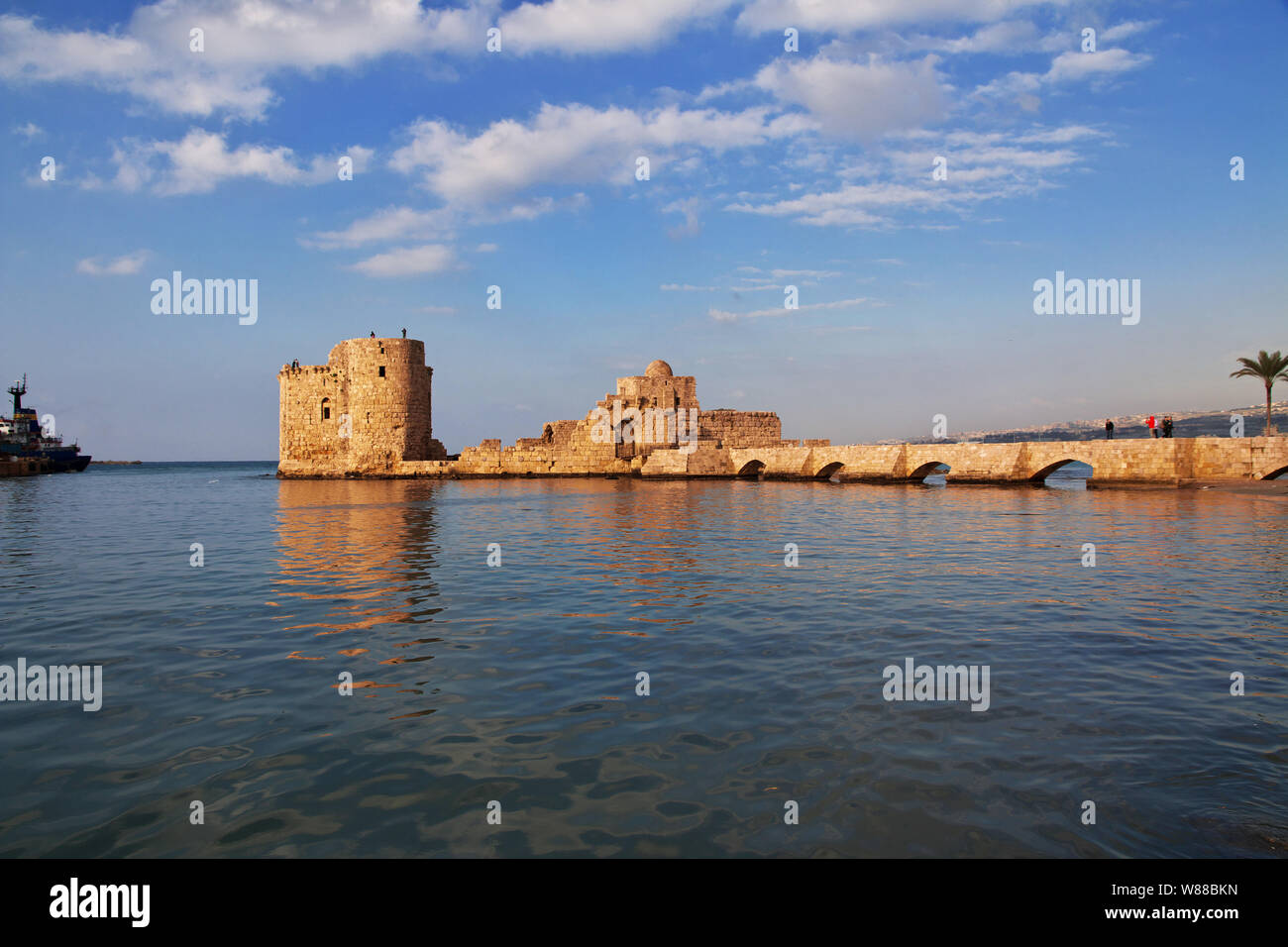 The fortress in Sidon ( Sayda ), Lebanon Stock Photo - Alamy