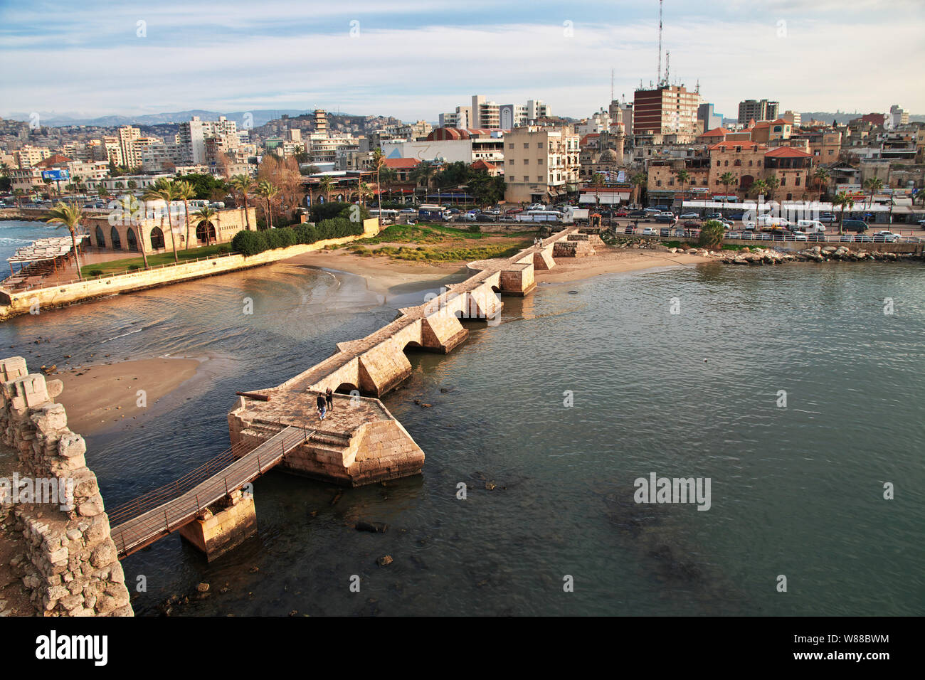 The fortress in Sidon ( Sayda ), Lebanon Stock Photo - Alamy