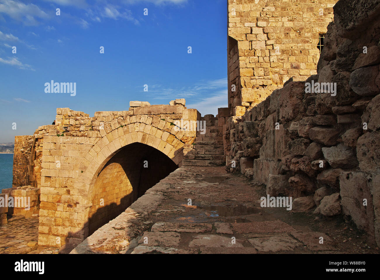 The fortress in Sidon ( Sayda ), Lebanon Stock Photo - Alamy