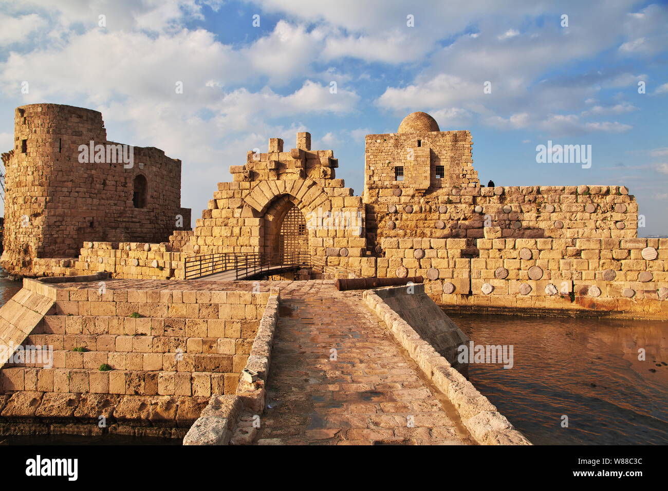 The fortress in Sidon ( Sayda ), Lebanon Stock Photo - Alamy