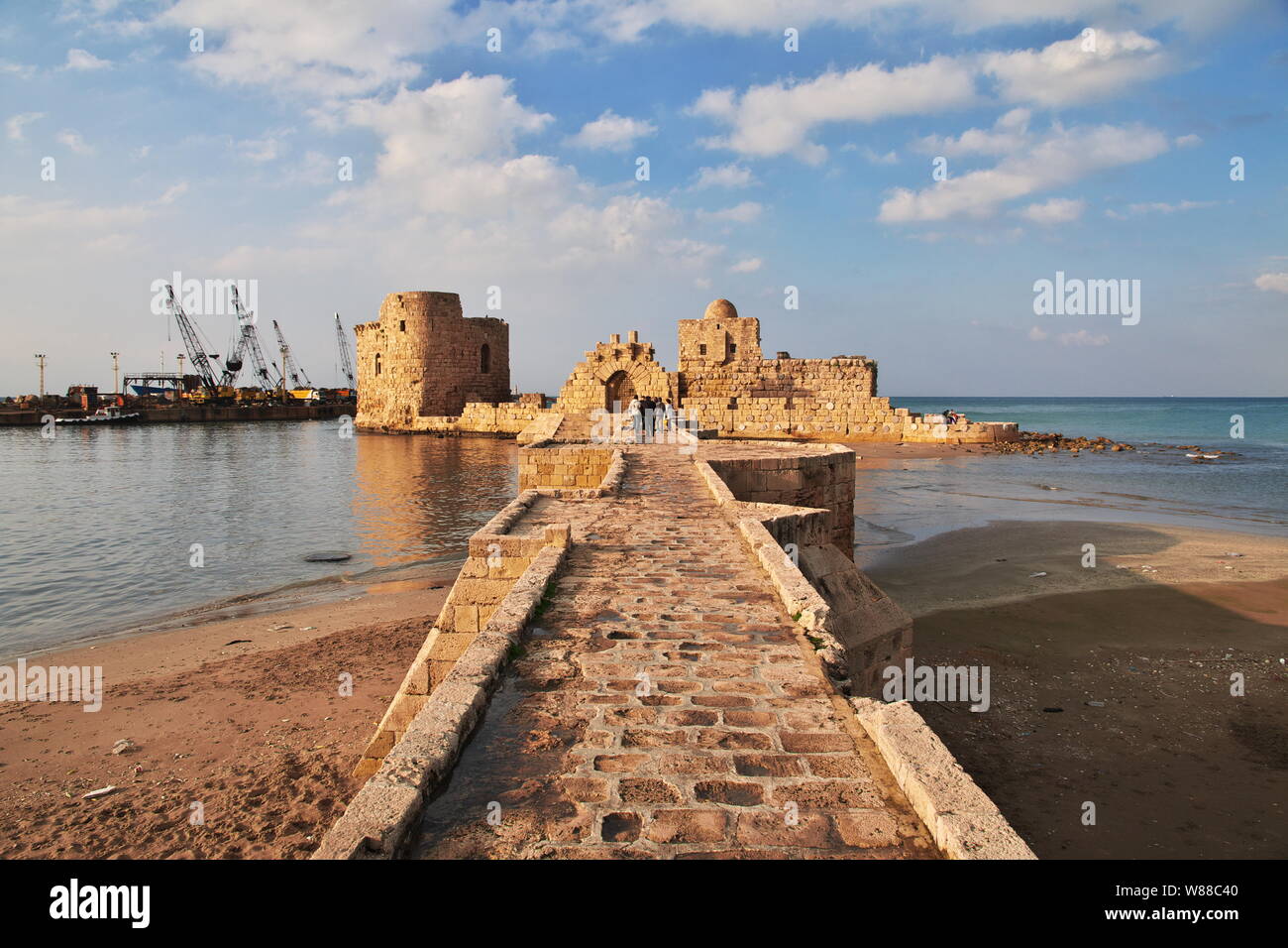 The fortress in Sidon ( Sayda ), Lebanon Stock Photo - Alamy