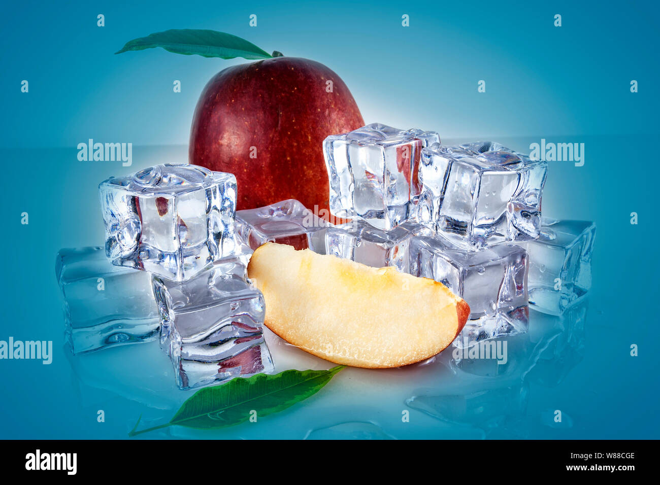 Green apple ice cubes isolated hi-res stock photography and images - Alamy