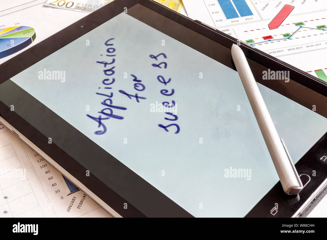 Application for success Stock Photo - Alamy