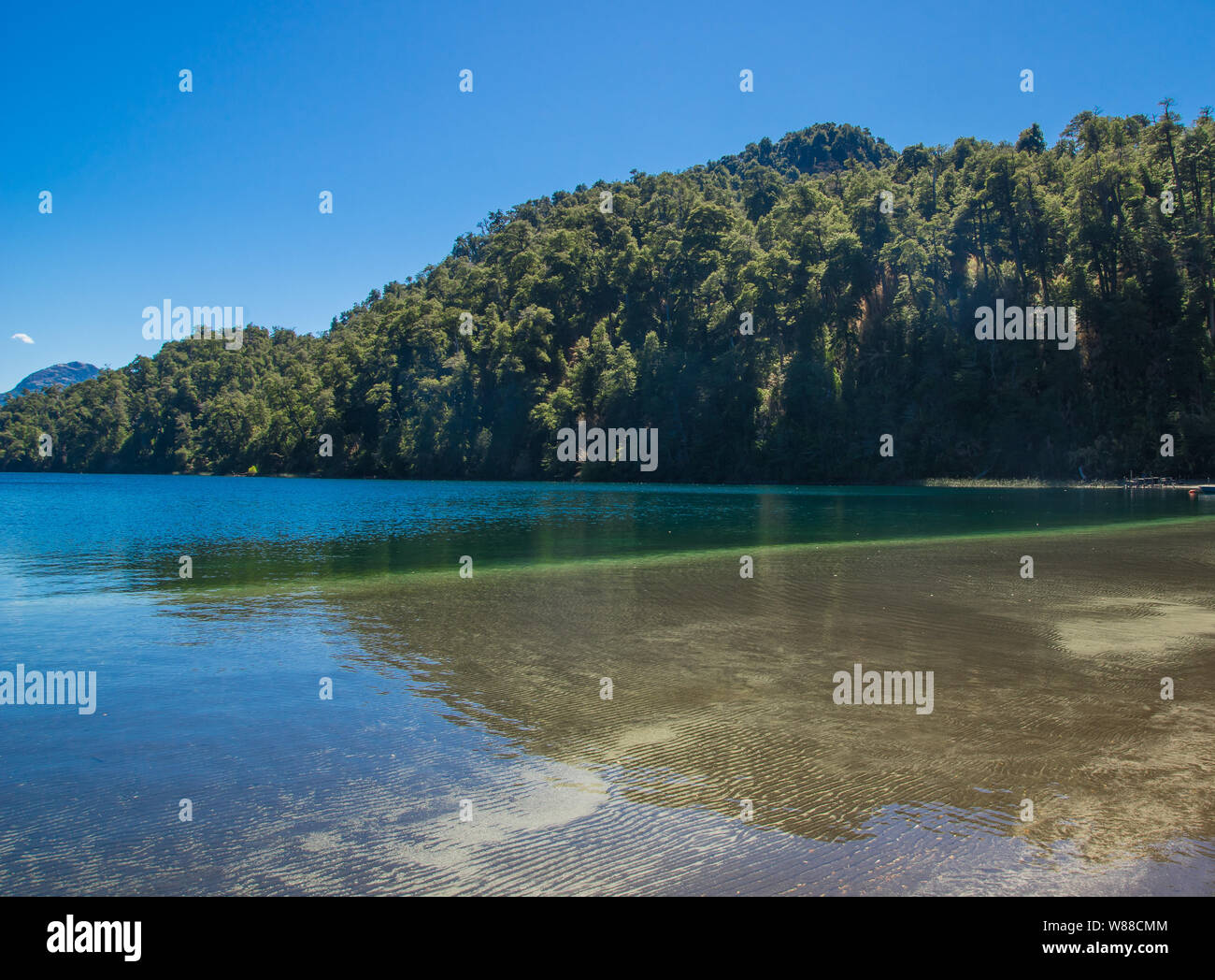 Lago Espejo Grande near Villa la Angostura in Neuquen Province ...
