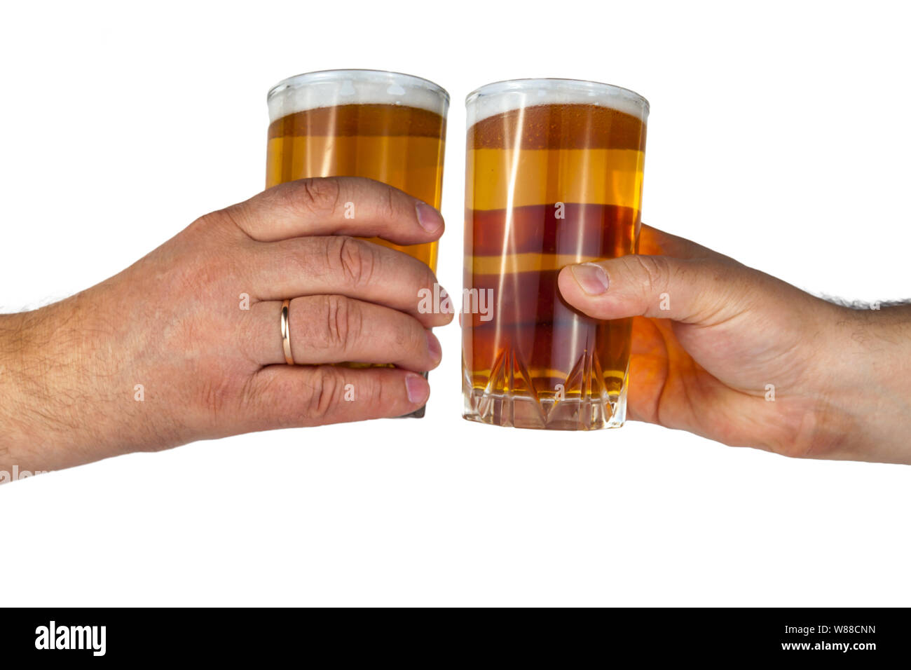 Man hold two beer hi-res stock photography and images - Alamy
