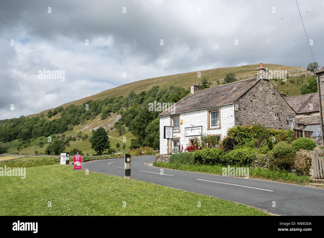 Buckden Village, Yorkshire Dales National Park, Upper Wharfedale, North ...