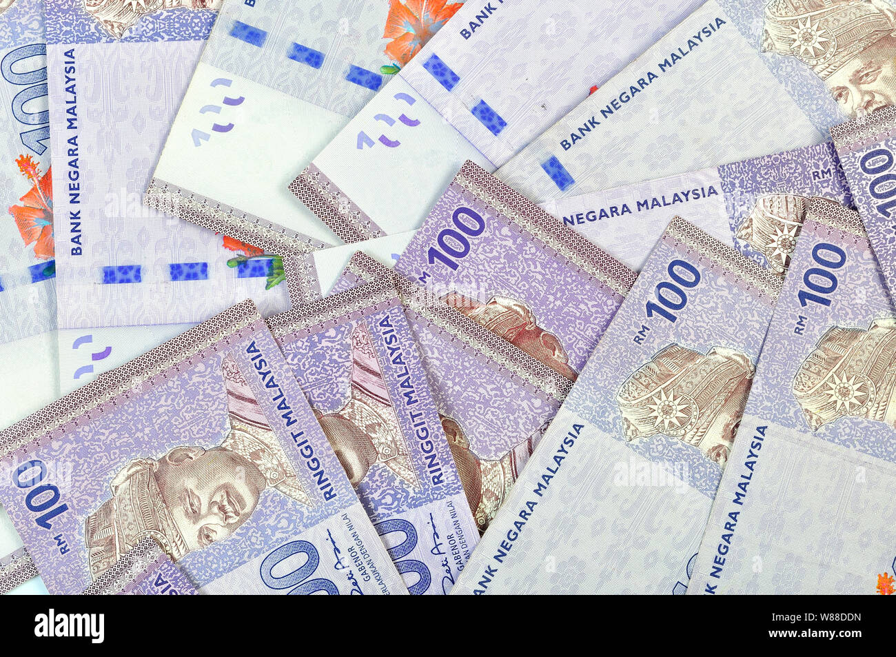 Malaysia Ringgit Note Background Stock Photo - Alamy