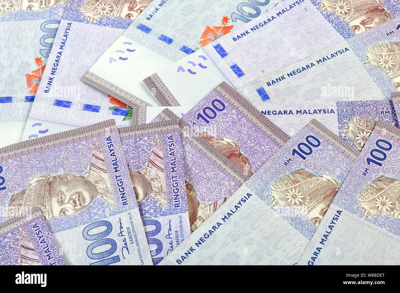 Malaysia Ringgit Note Background Stock Photo - Alamy
