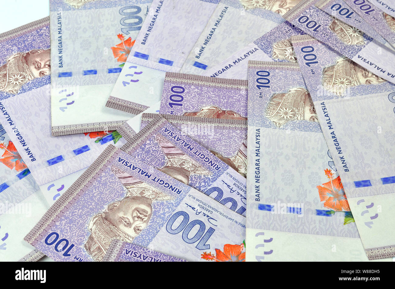 Malaysia Ringgit Note Background Stock Photo - Alamy
