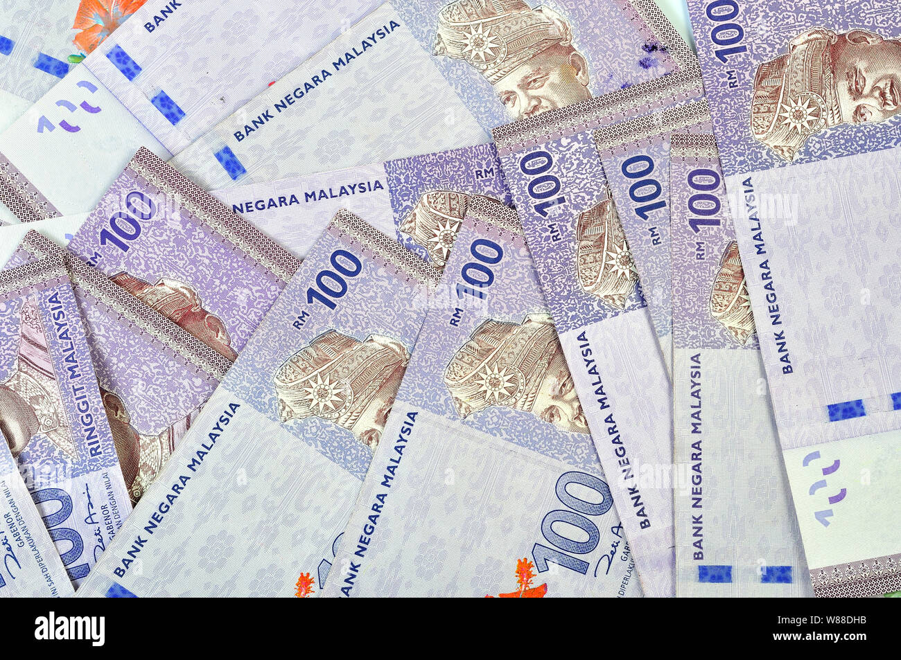 Malaysia Ringgit Note Background Stock Photo - Alamy