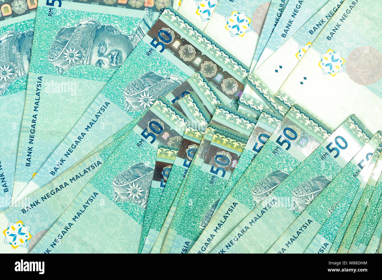 Malaysia Ringgit Note Background Stock Photo - Alamy