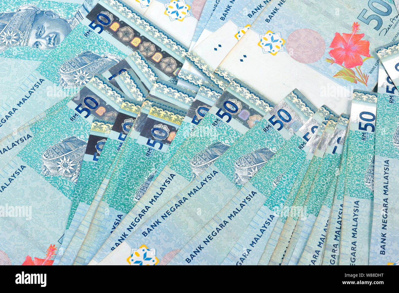 Malaysia Ringgit Note Background Stock Photo - Alamy