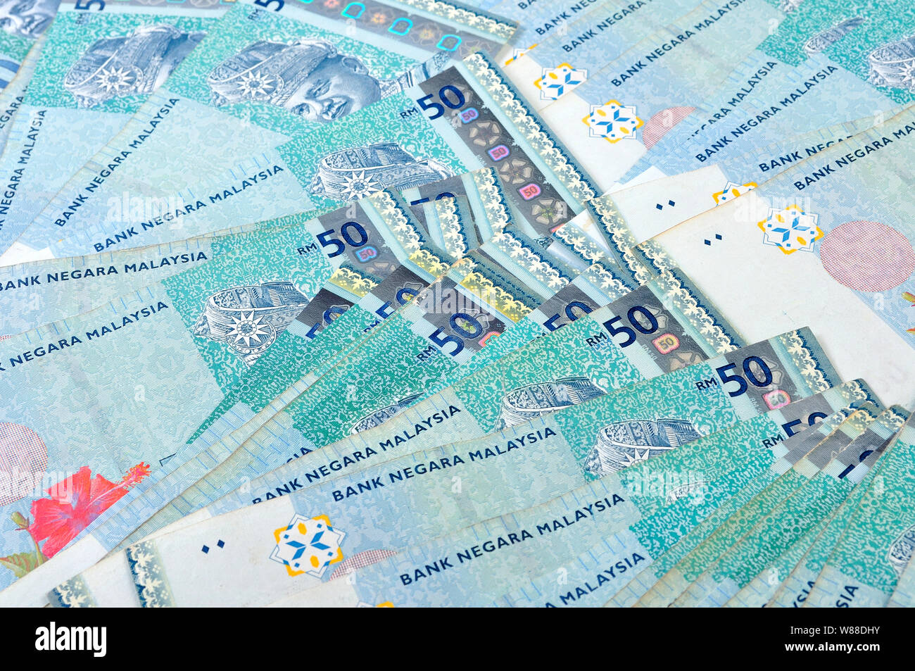 Malaysia Ringgit Note Background Stock Photo - Alamy