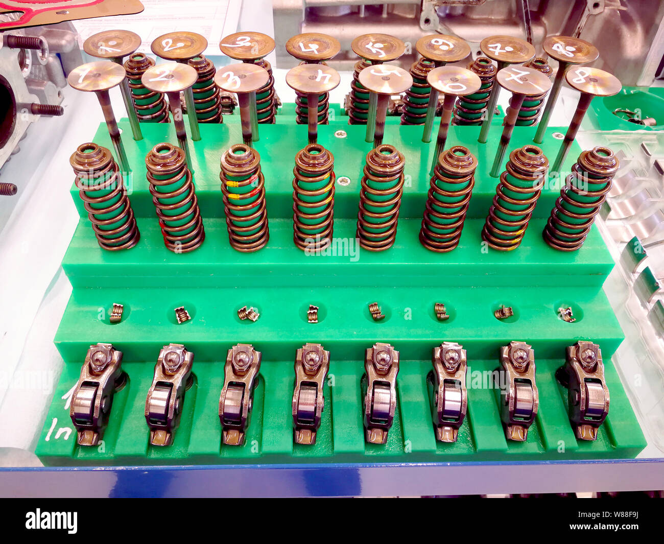 Details of the engine's intake and exhaust system Stock Photo - Alamy