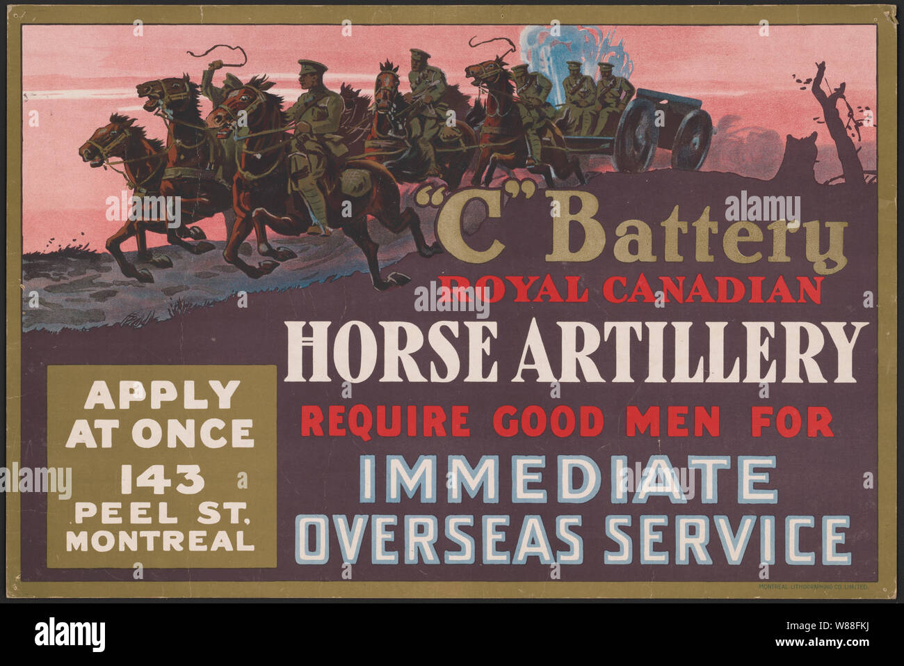 C battery royal canadian horse artillery hi-res stock photography and ...
