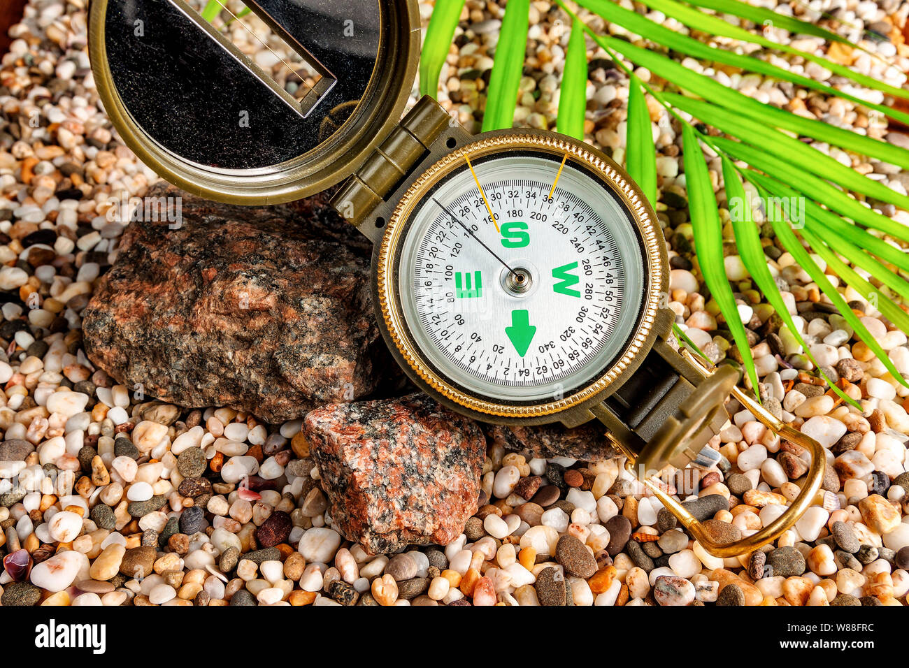 Map compass north south east west hi-res stock photography and images ...