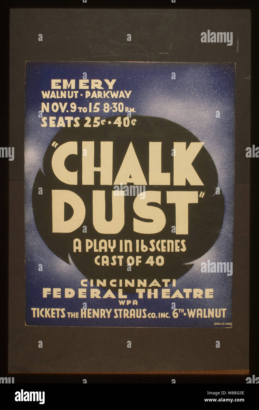 Chalk dust a play in 16 scenes, cast of 40 Stock Photo - Alamy