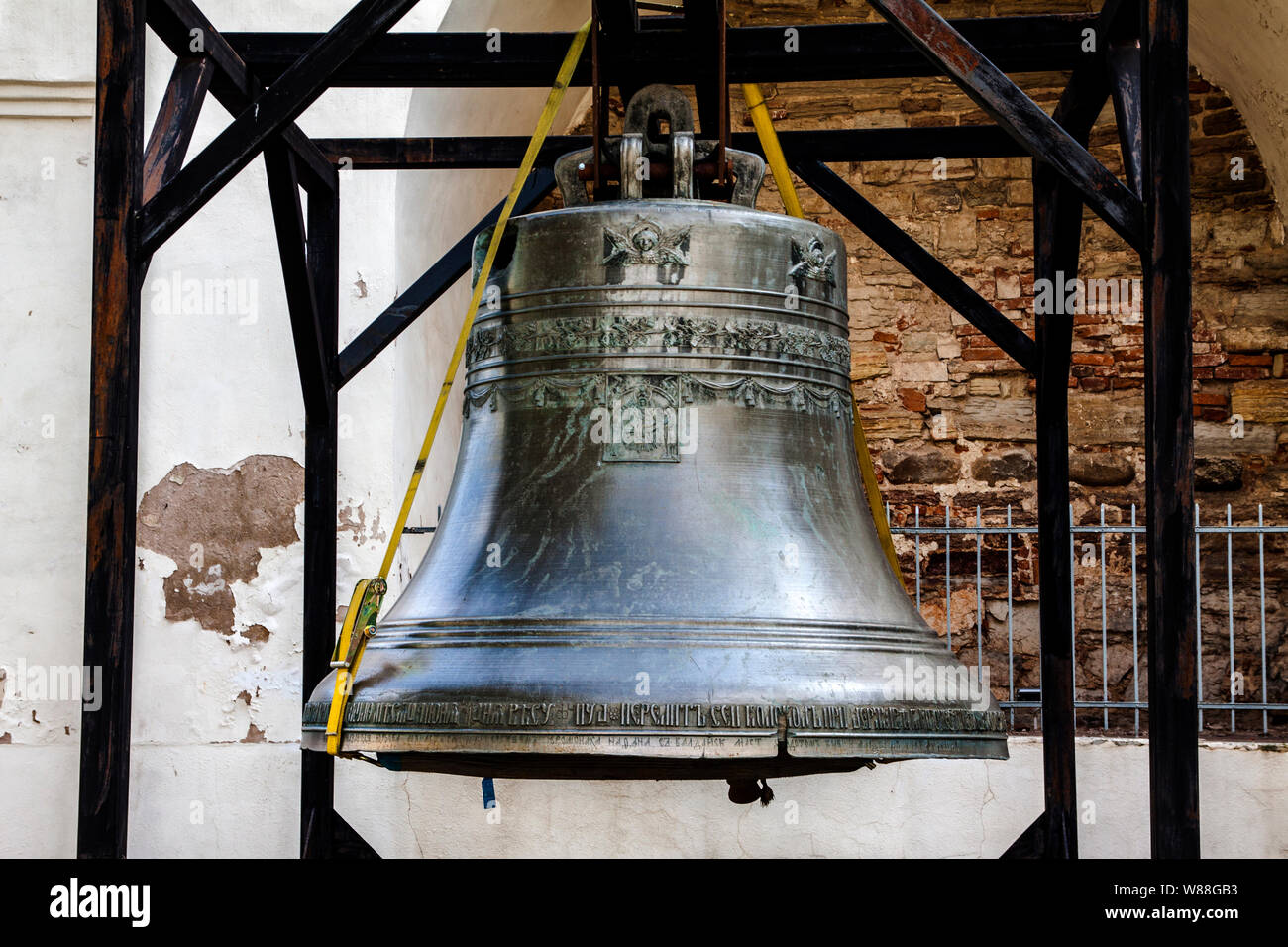 Cast-iron ancient bell Stock Photo - Alamy