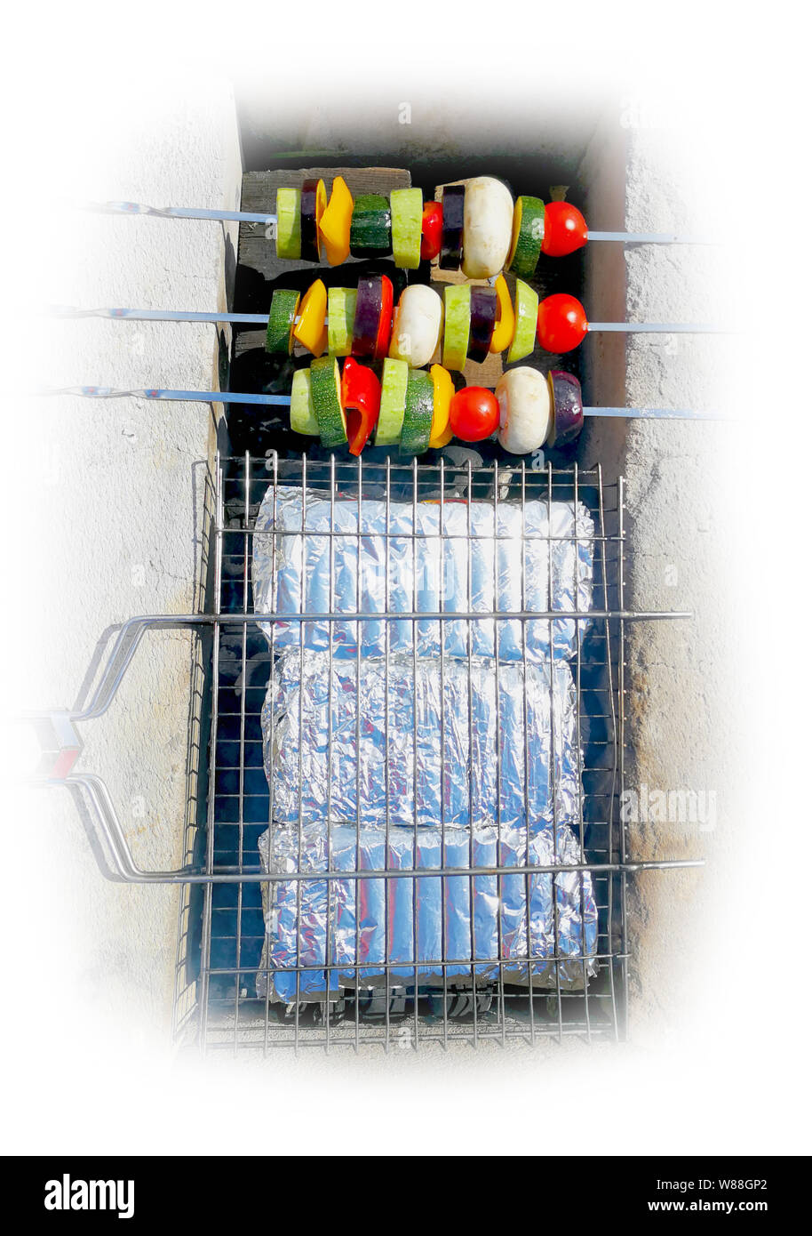 Process cooking meat on Cut Out Stock Images & Pictures - Alamy