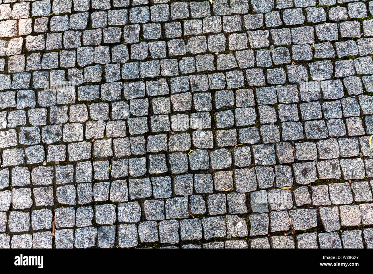 Modern small pedestrian paving stone Stock Photo - Alamy