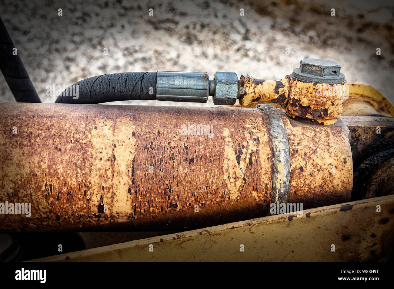 hydraulic drive system to the tractor, mini excavator Stock Photo - Alamy