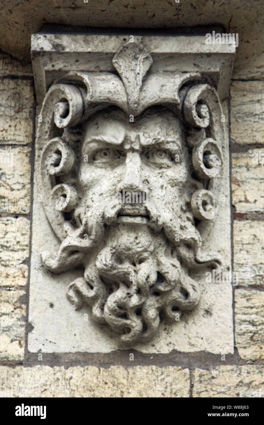 The glyptic, medallions on the buildings for decoration, masverk ...