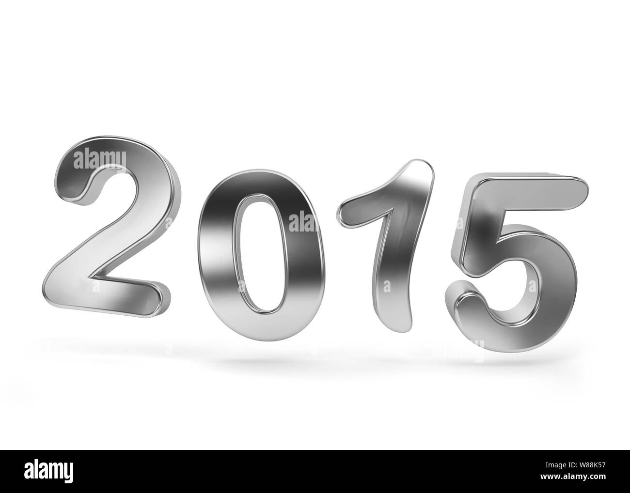 2015 text. 3d illustration isolated on white background Stock Photo - Alamy