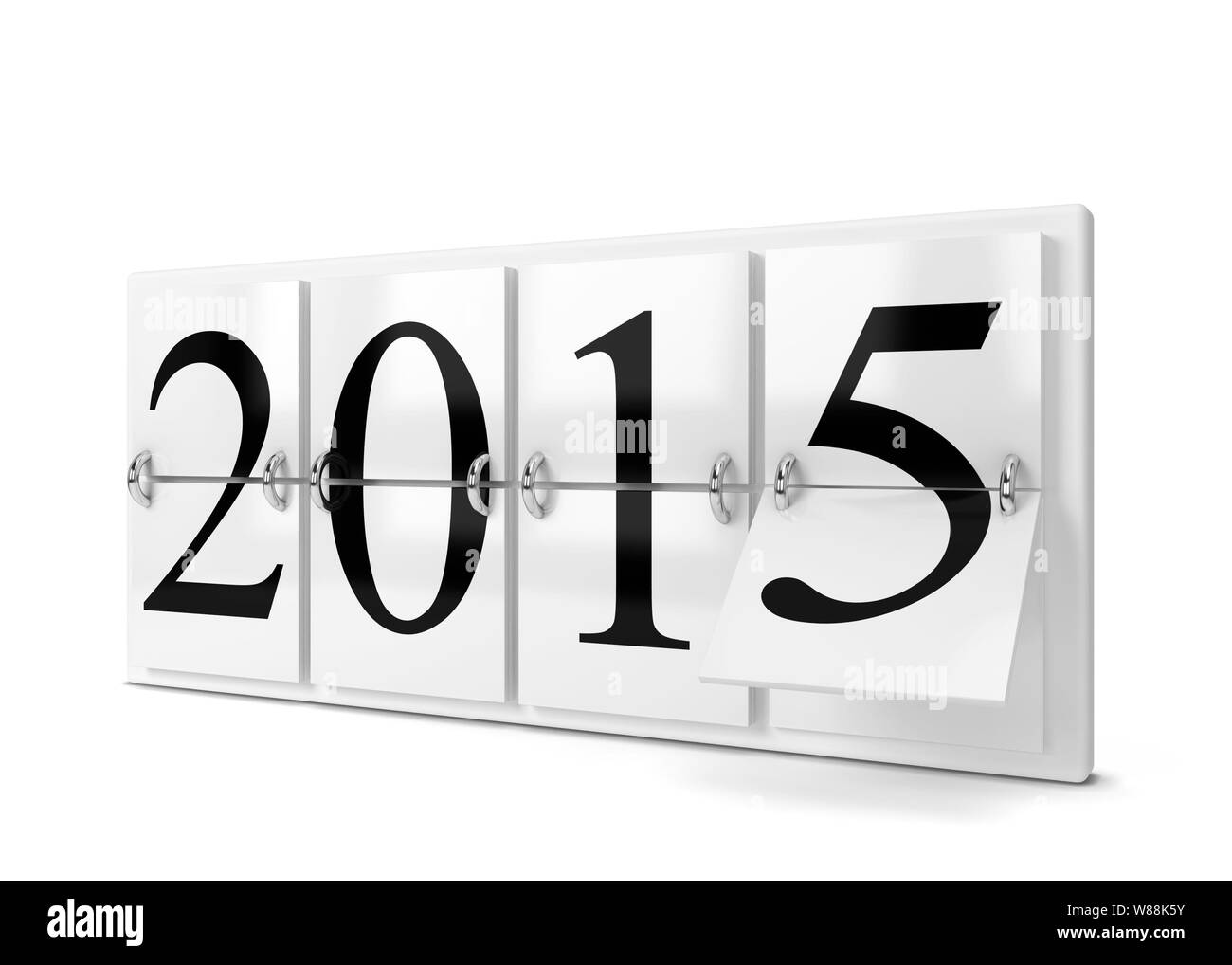2015 year counter. 3d illustration isolated on white background Stock ...