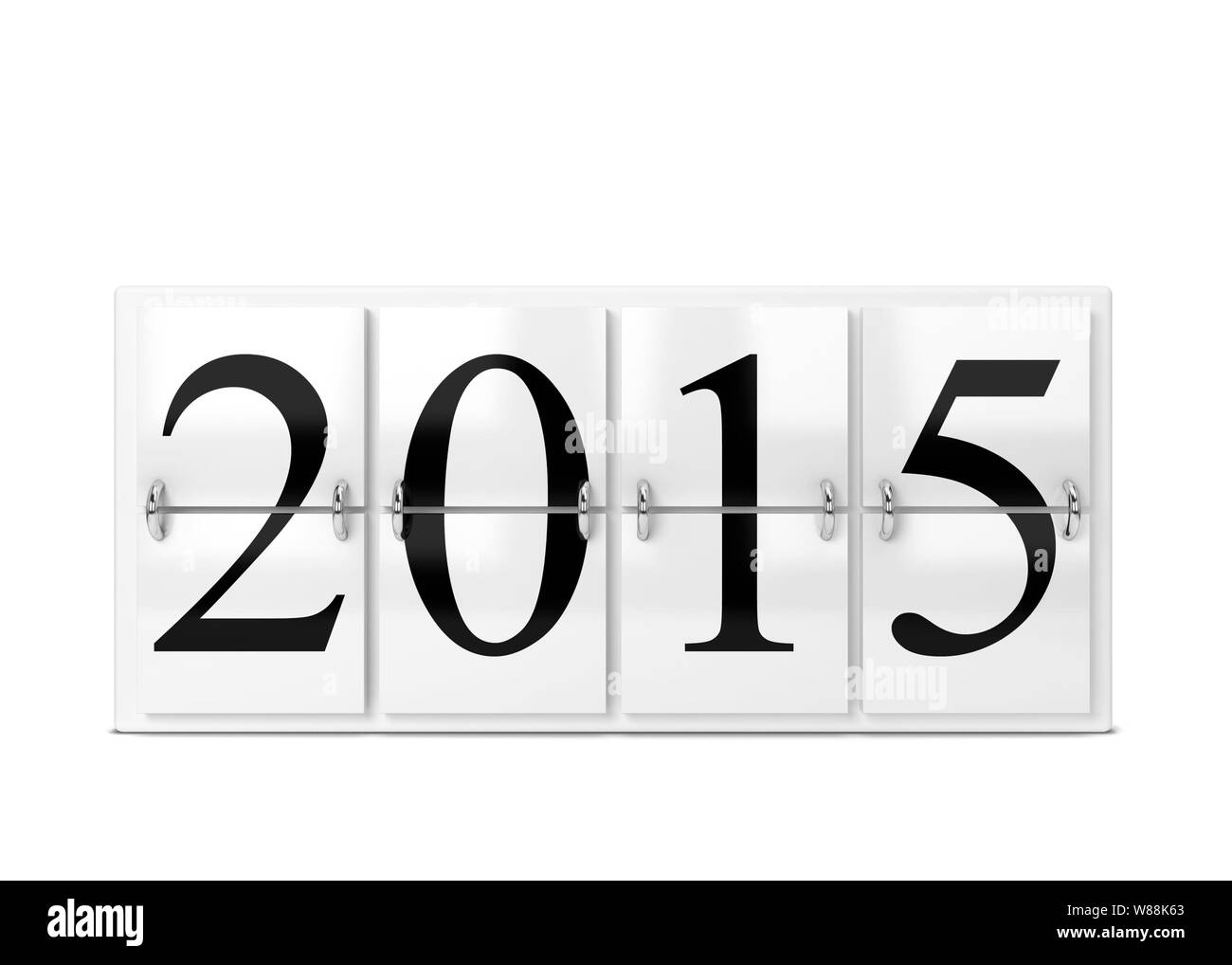 2015 year counter. 3d illustration isolated on white background Stock ...