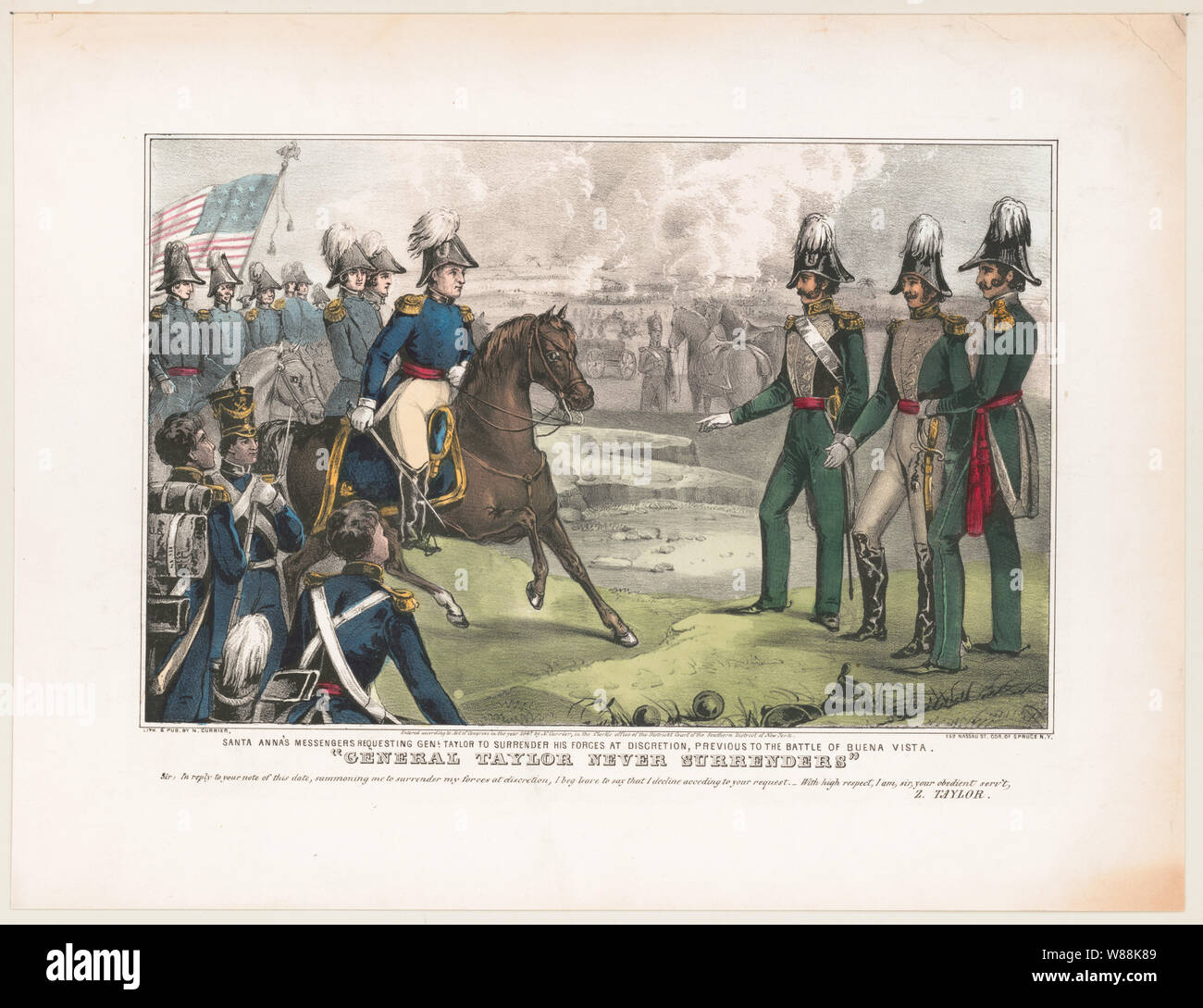 Mexican general santa anna surrenders hi-res stock photography and ...