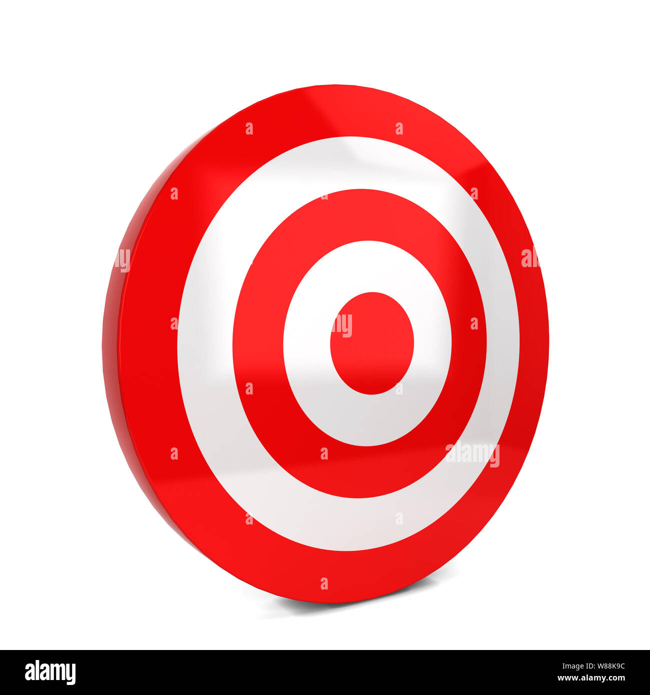 Red target. 3d illustration isolated on white background Stock Photo ...