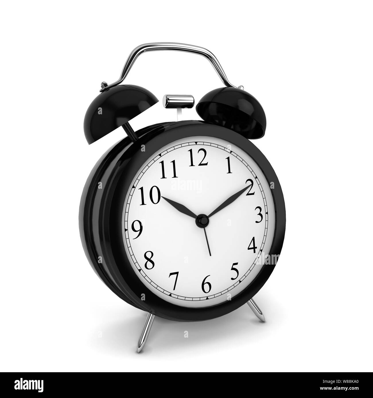Alarm clock. 3d illustration isolated on white background Stock Photo ...