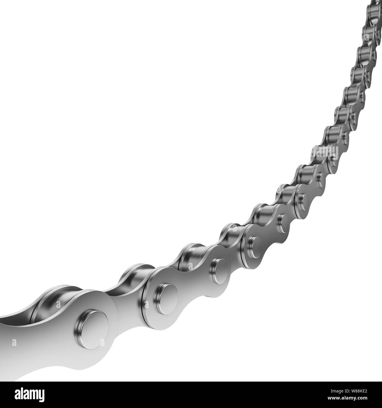 Bike chain. 3d illustration isolated on white background Stock Photo ...
