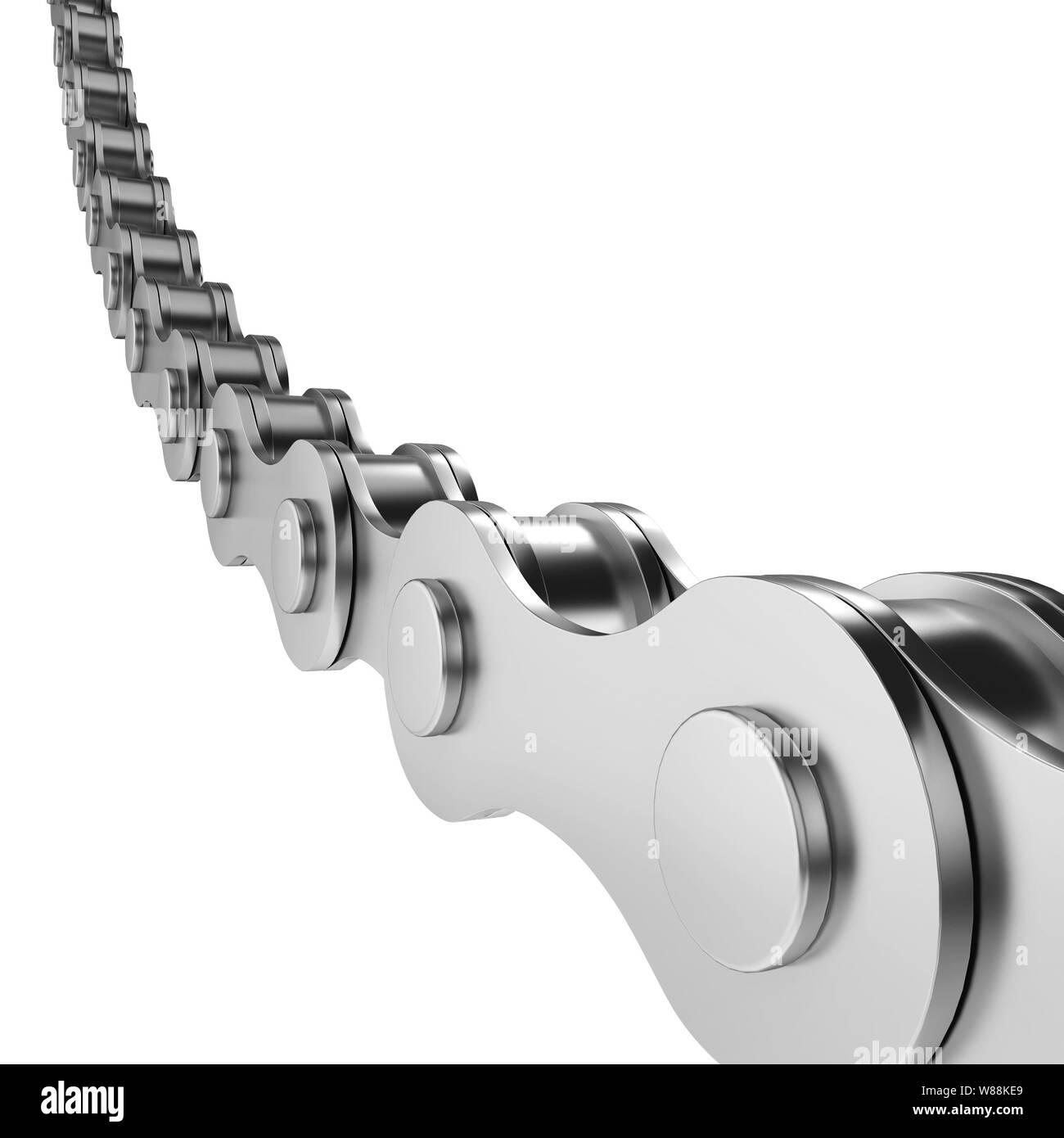 Bike chain. 3d illustration isolated on white background Stock Photo ...