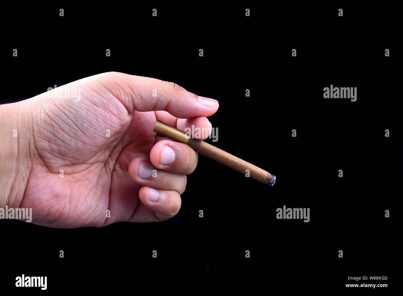 Hand holding cigar hi-res stock photography and images - Alamy