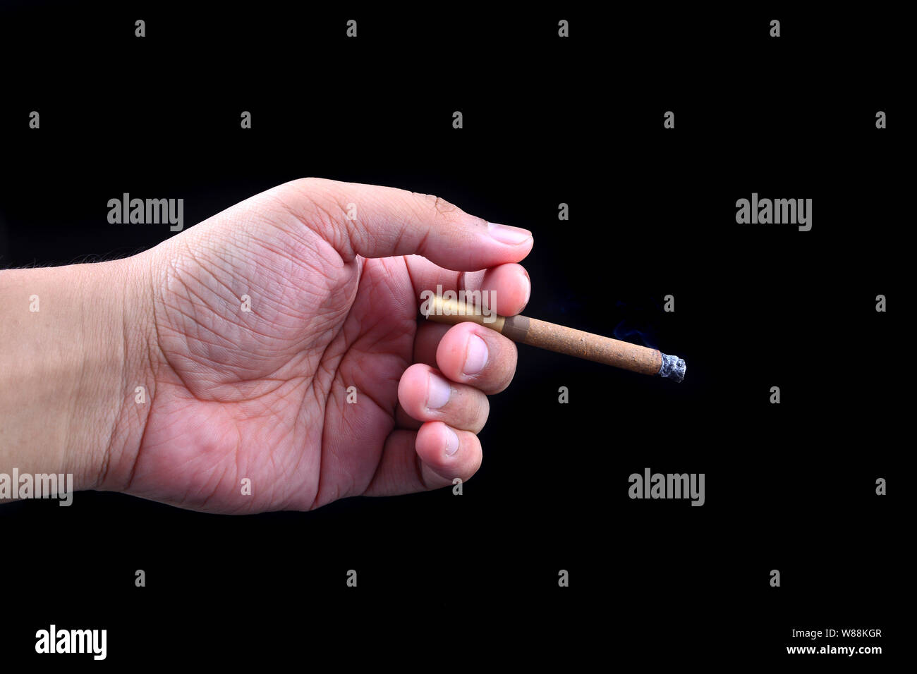 Hand holding cigar hi-res stock photography and images - Alamy