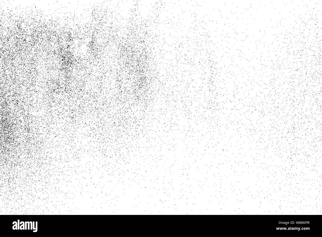 Black grainy texture isolated on white background. Grunge design ...