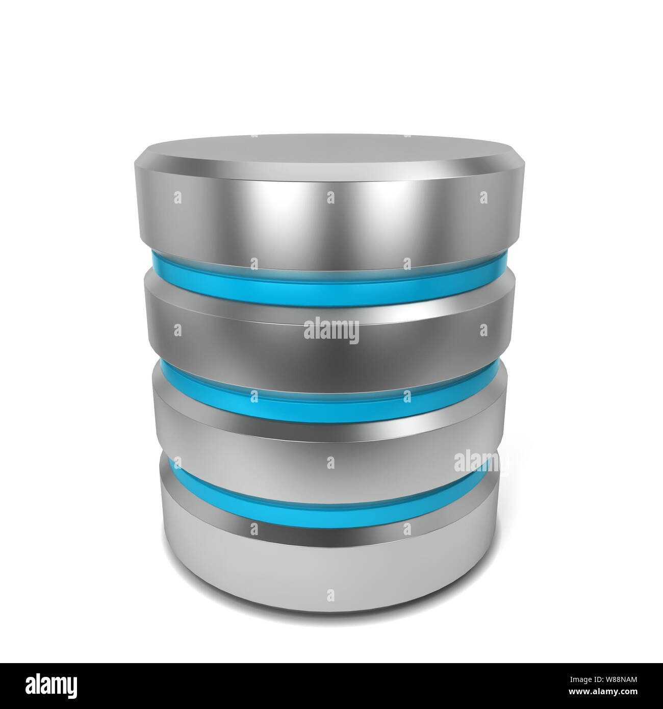 Database icon. 3d illustration isolated on white background Stock Photo ...