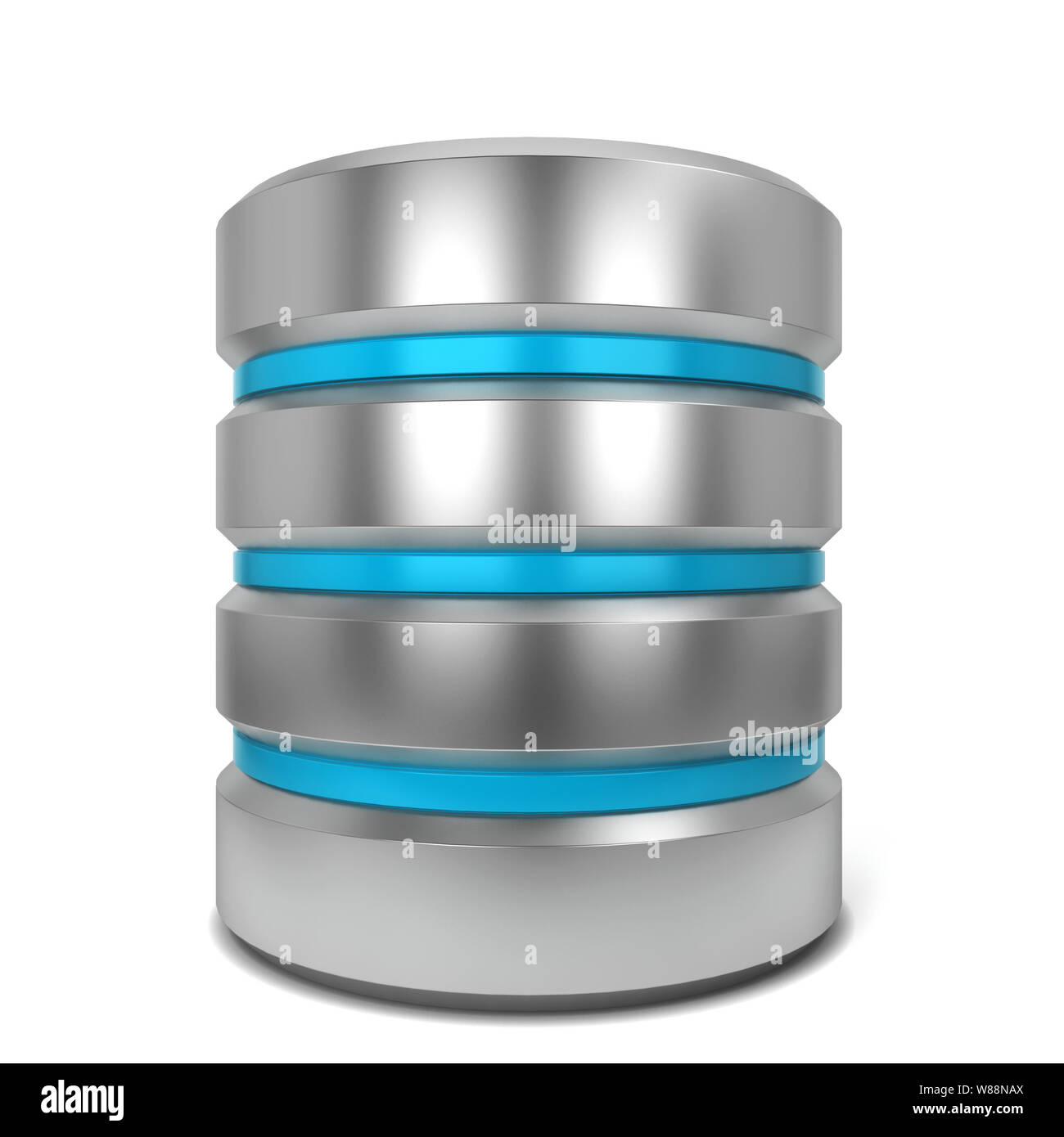 Database icon. 3d illustration isolated on white background Stock Photo ...